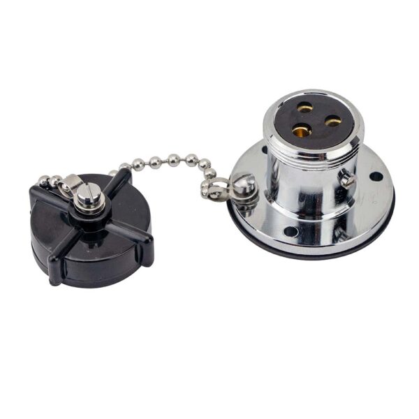 Water Resistant Chrome Brass Plugs and Sockets | Hella marine ...